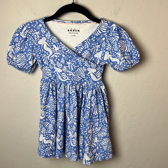 Mini Boden | Dresses | Nwt Mini Boden Mermaid Print Cotton Ballerina ...
